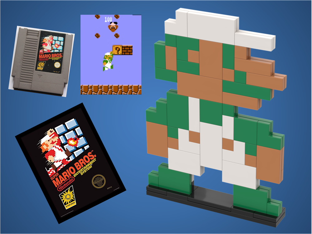LEGO MOC-243302 8-bit Mario by NoParadise_Bricks | Rebrickable - Build ...