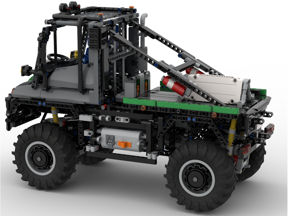 LEGO MOC Unimog Trial Truck 4x4 RC Difflock MK2 "Zetros"-Style by Ironmax | Rebrickable - Build ...