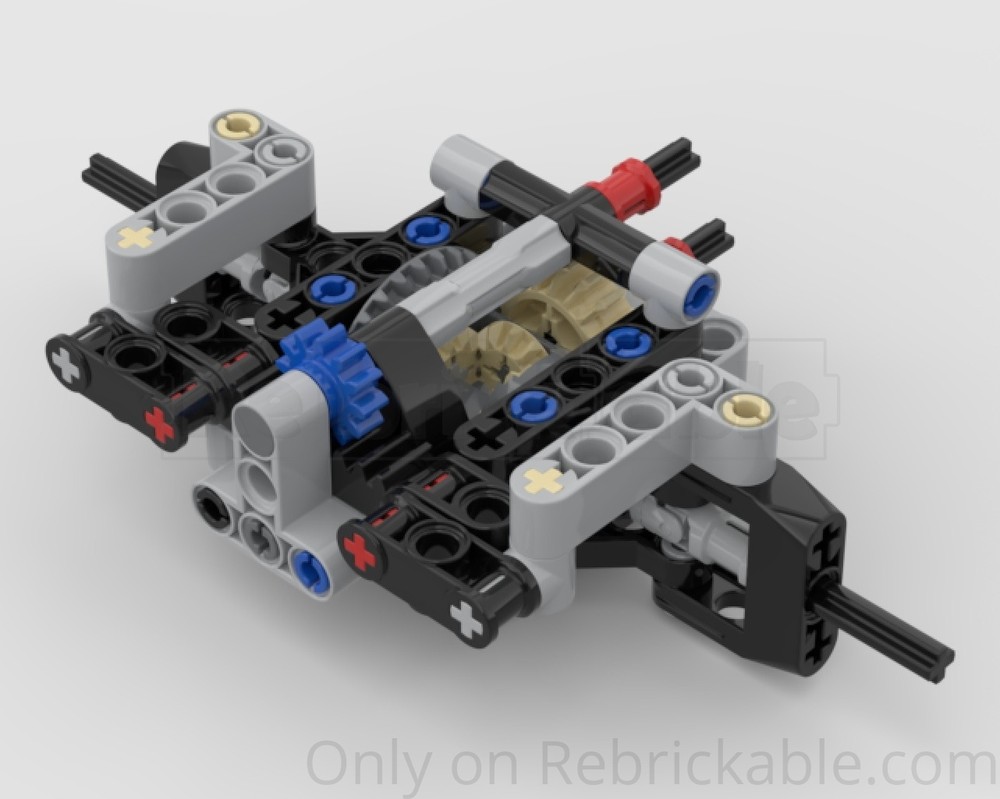 LEGO MOC-243339 Front Axle (Mini) by LUKEs LEGOs | Rebrickable - Build ...
