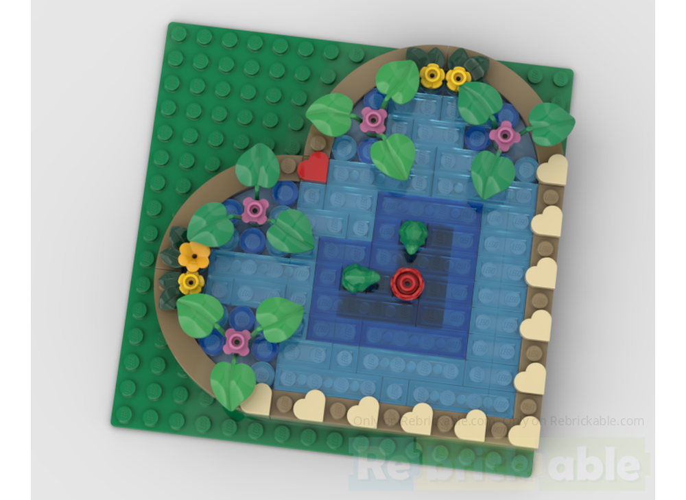 LEGO MOC Lovers Pond - Heart Pond by Blakebrick329 | Rebrickable ...