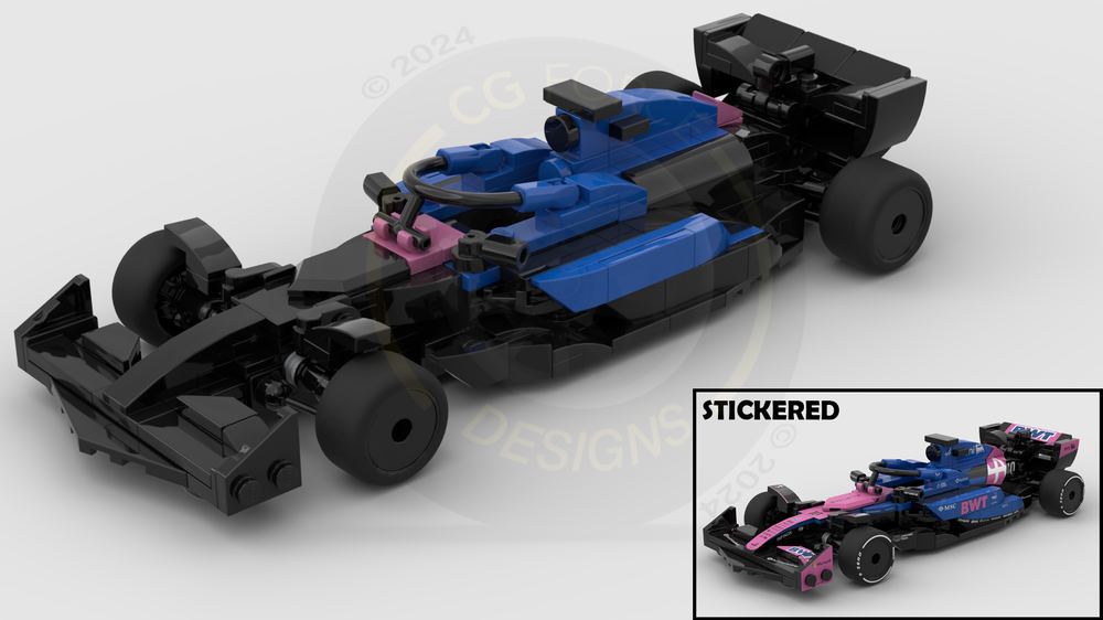 LEGO MOC F1 Alpine A525 by CGForceDesigns | Rebrickable - Build with LEGO