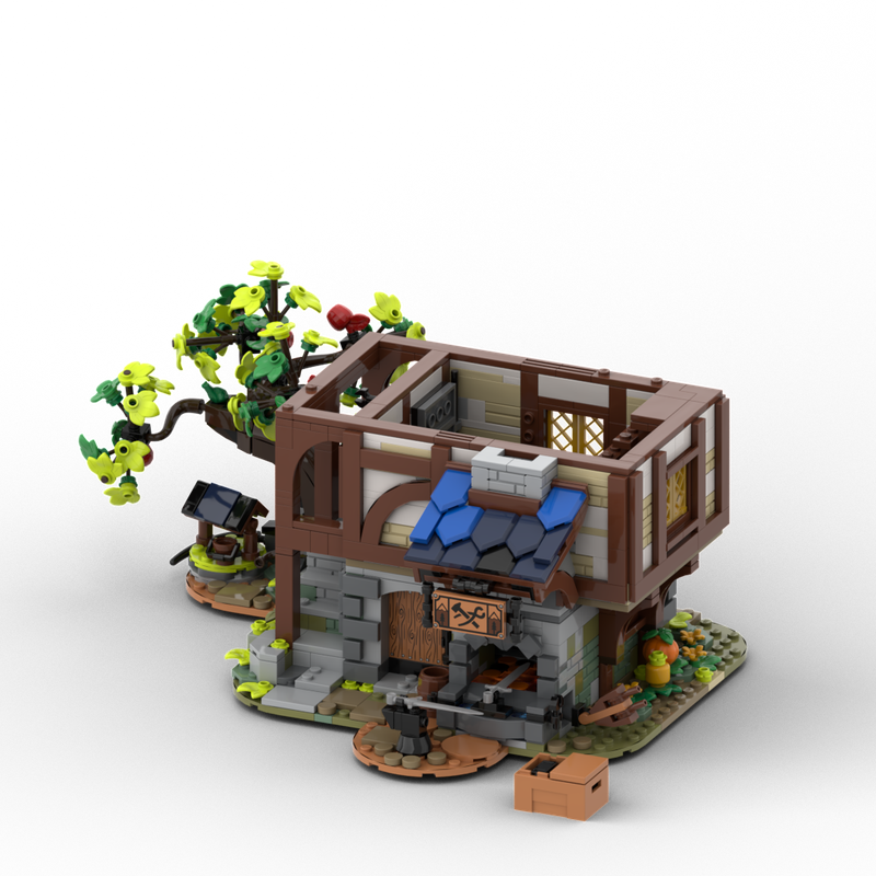 LEGO MOC-243372 The Minieval Blacksmith: A slightly smaller medieval ...