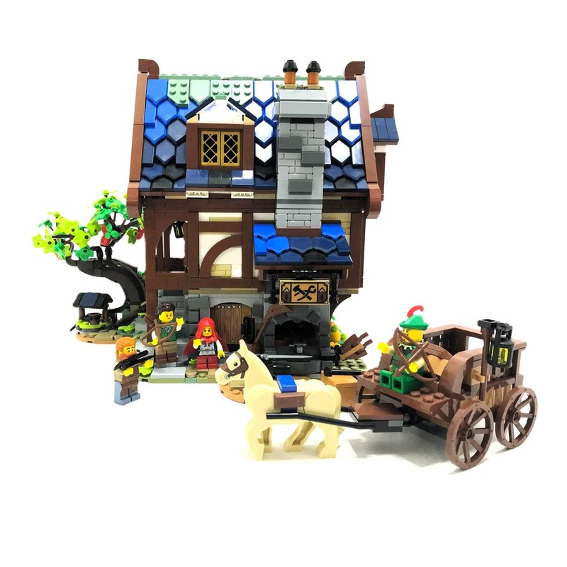 LEGO MOC-243372 The Minieval Blacksmith: A slightly smaller medieval ...