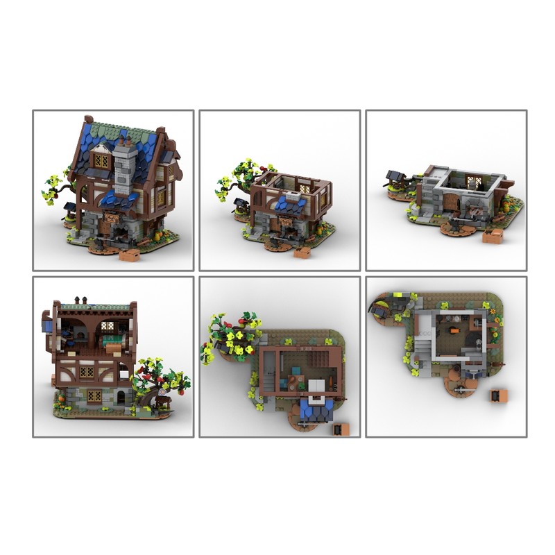 LEGO MOC-243372 The Minieval Blacksmith: A slightly smaller medieval ...