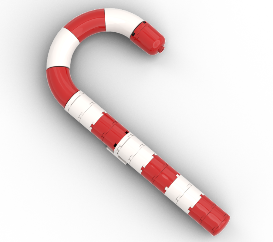 LEGO MOC-243379 CandyCane for Up-Scaled SantaMinifigure by ...