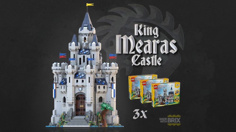 LEGO MOC-243400 King Mearas Castle by Made With Brix | Rebrickable ...
