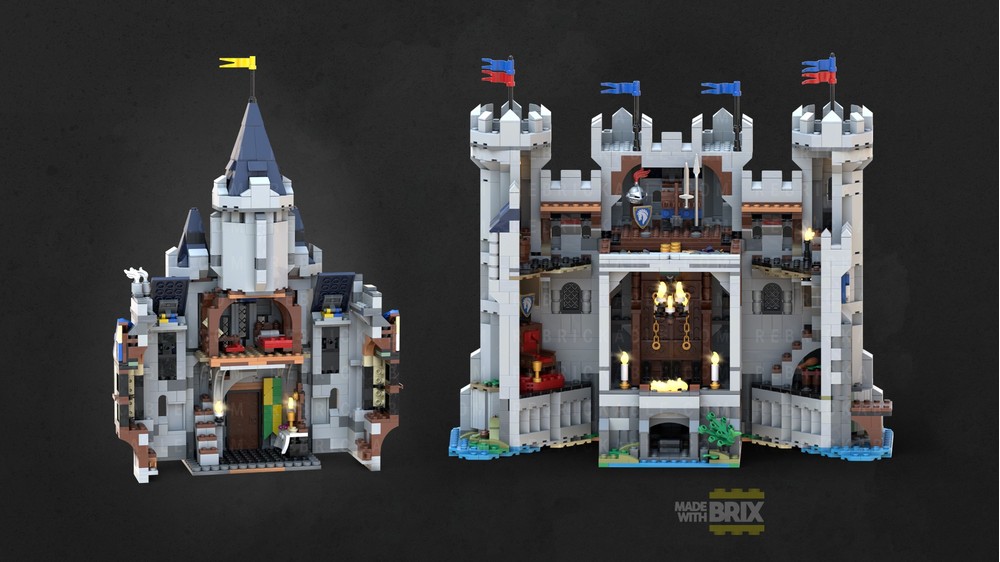 LEGO MOC-243400 King Mearas Castle by Made With Brix | Rebrickable ...