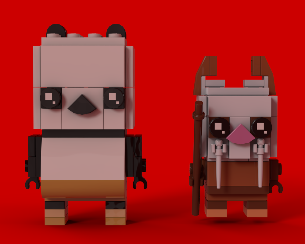 LEGO MOC Kung Fu Panda Brickheadz by brick_sparrow | Rebrickable ...