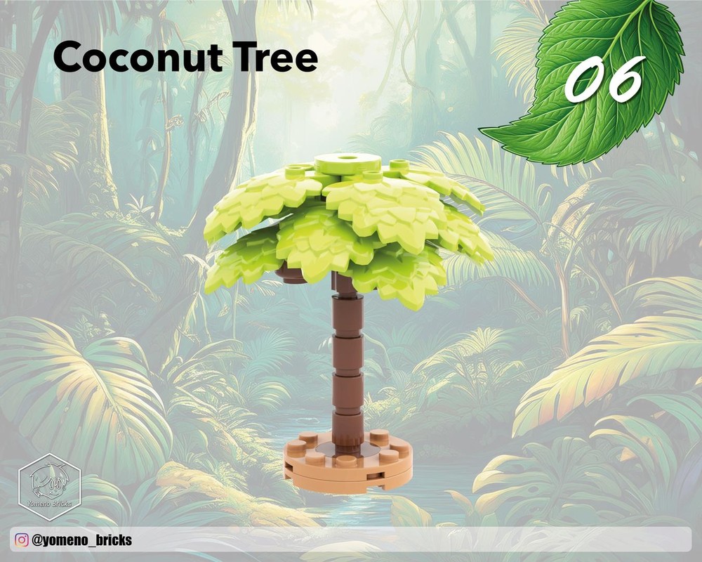 LEGO MOC-243436 Coconut Tree by YomenoBricks | Rebrickable - Build with ...