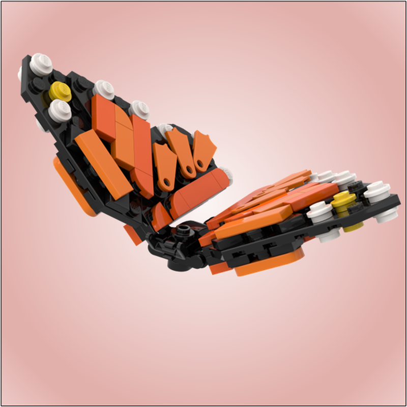 LEGO MOC Monarch Butterfly by LoganBuildsBrix | Rebrickable - Build ...