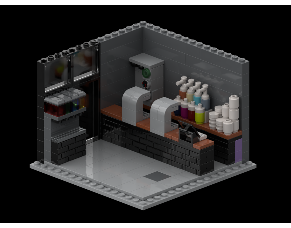LEGO MOC Mini starbucks by Bricktherory | Rebrickable - Build with LEGO