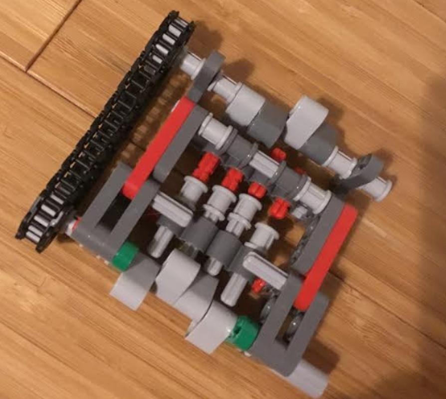 LEGO MOC Inline 4 with timing by 911momo | Rebrickable - Build with LEGO
