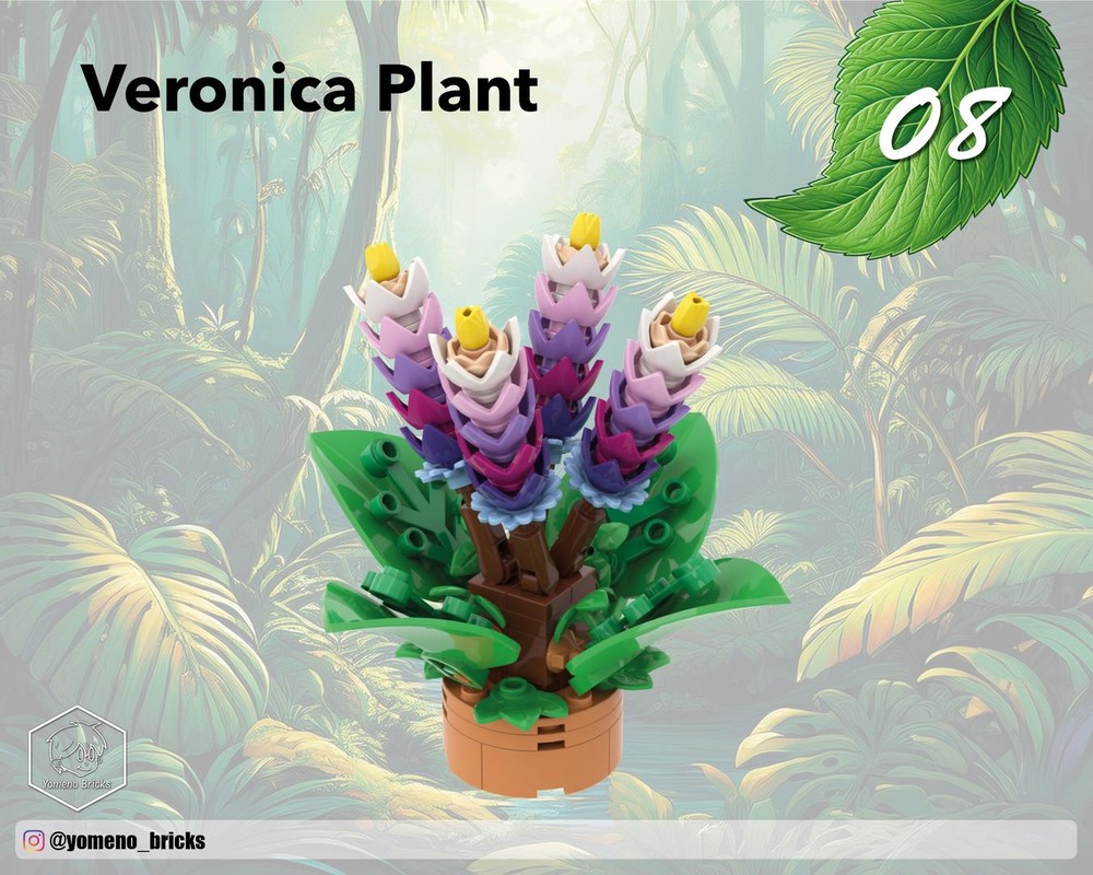 LEGO MOC-243640 Veronica Plant by YomenoBricks | Rebrickable - Build ...