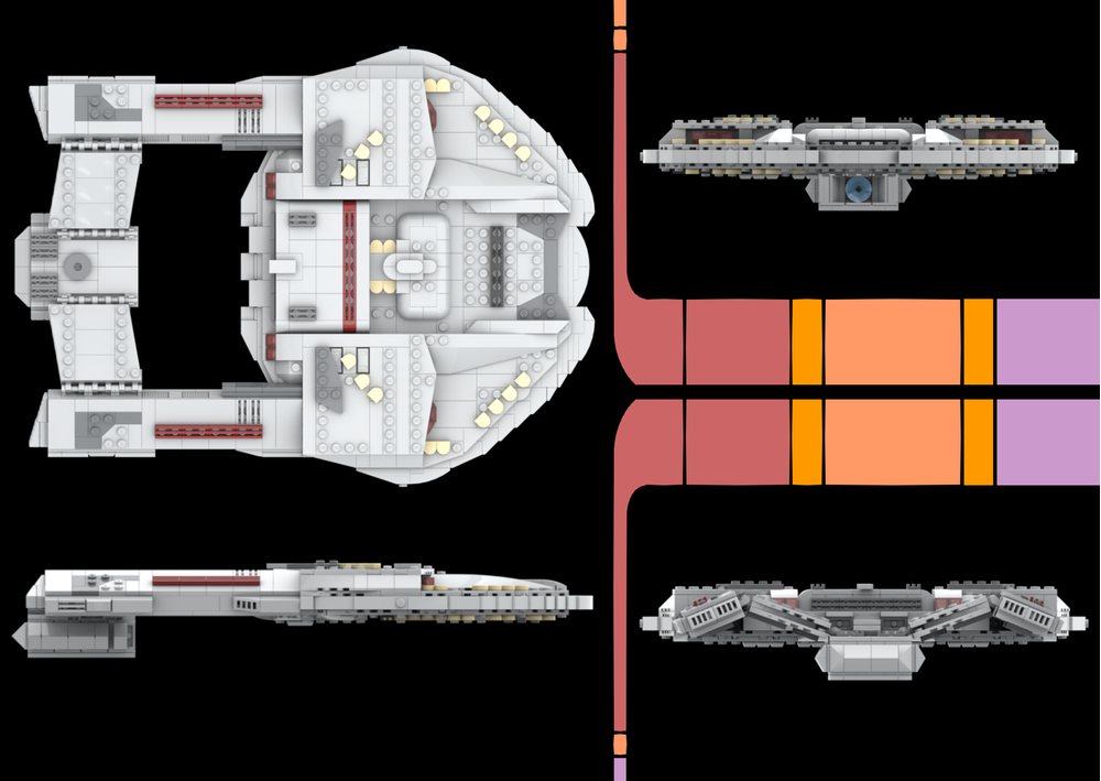 LEGO MOC-243649 Steamrunner Class Starship (1:1055 Scale) by Surcote ...