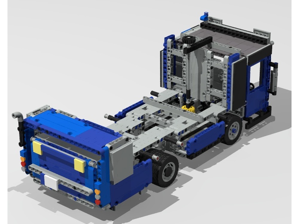 LEGO MOC Rear-engine low-entry truck by Laowang | Rebrickable - Build ...