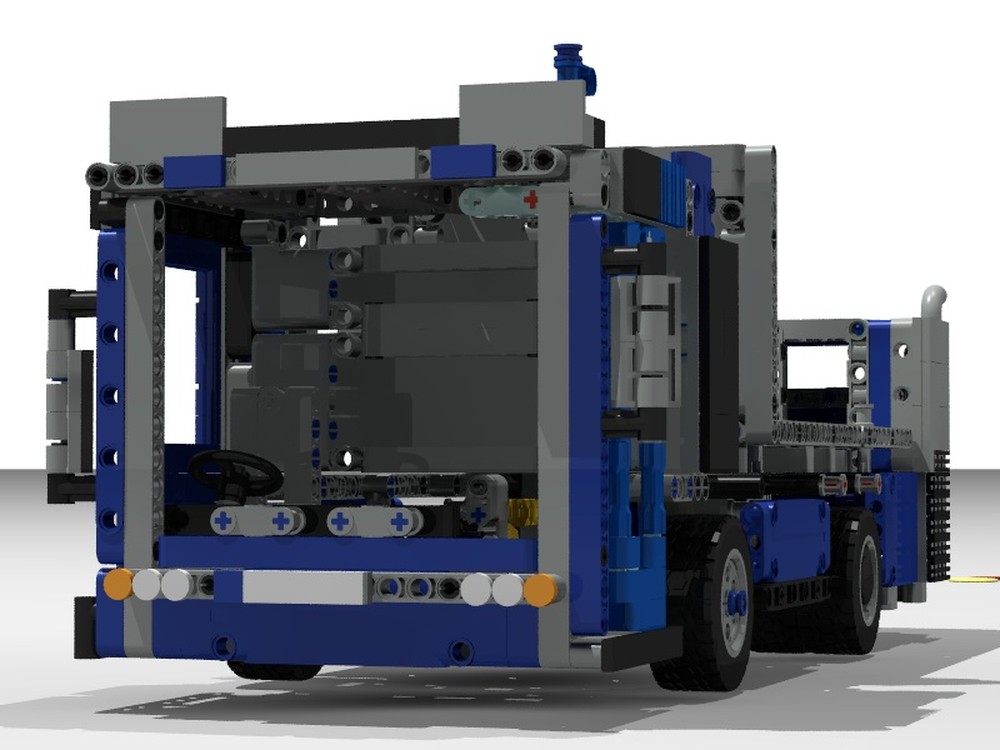 LEGO MOC Rear-engine low-entry truck by Laowang | Rebrickable - Build ...