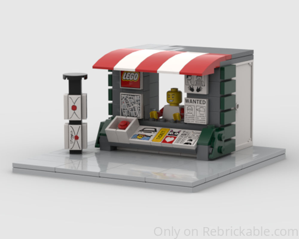 LEGO MOC-243718 Kiosk by City MOCs | Rebrickable - Build with LEGO