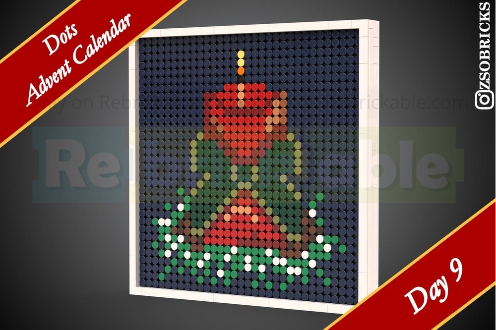 LEGO MOC Day 9 - Candle - Dots Advent Calendar by zsobricks by ...