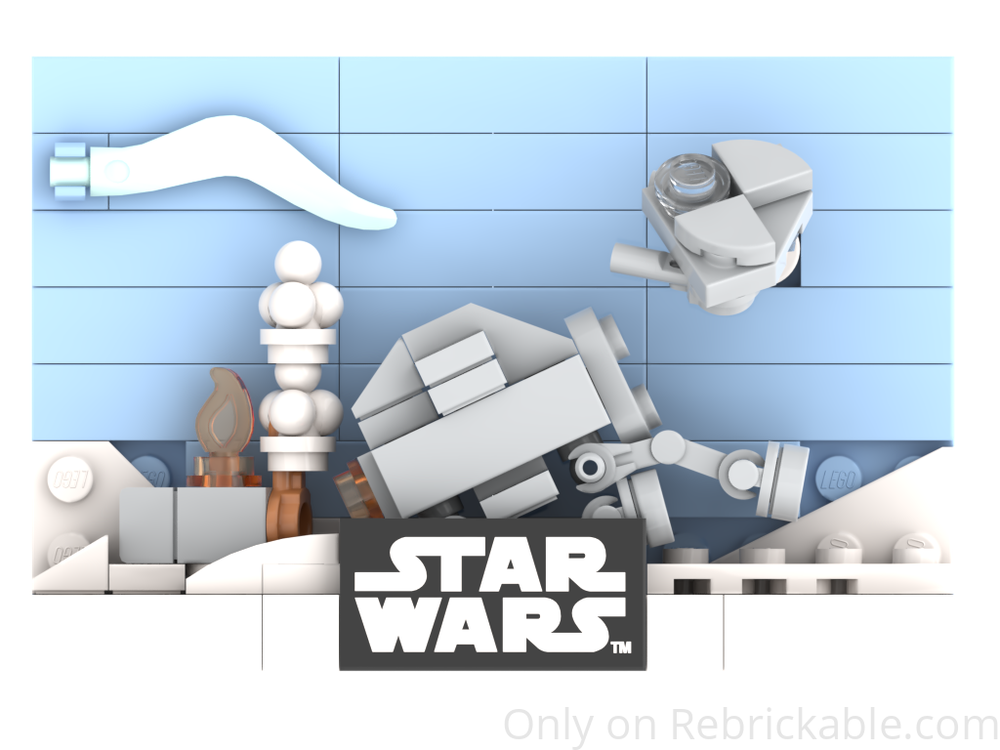 LEGO MOC Plate "SW Ep V - Empire Strikes Back" Insert for set 40774 by dmonti79 | Rebrickable ...