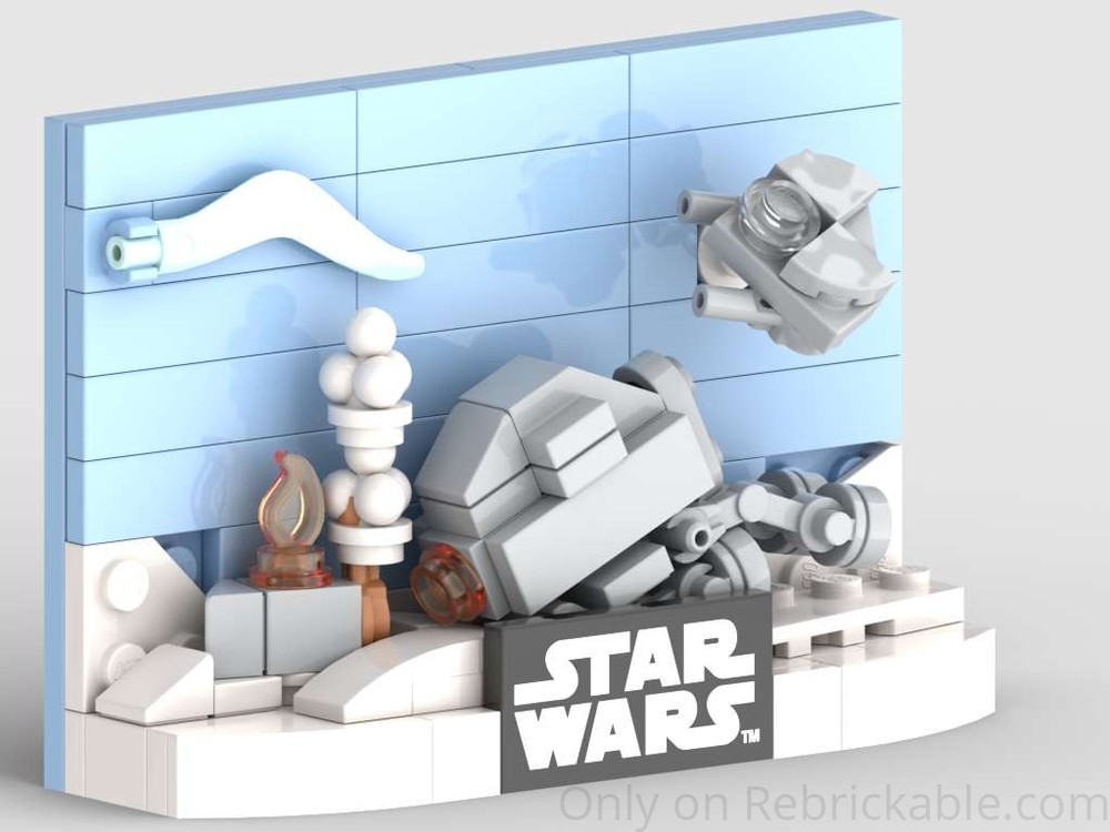 LEGO MOC Plate "SW Ep V - Empire Strikes Back" Insert for set 40774 by dmonti79 | Rebrickable ...