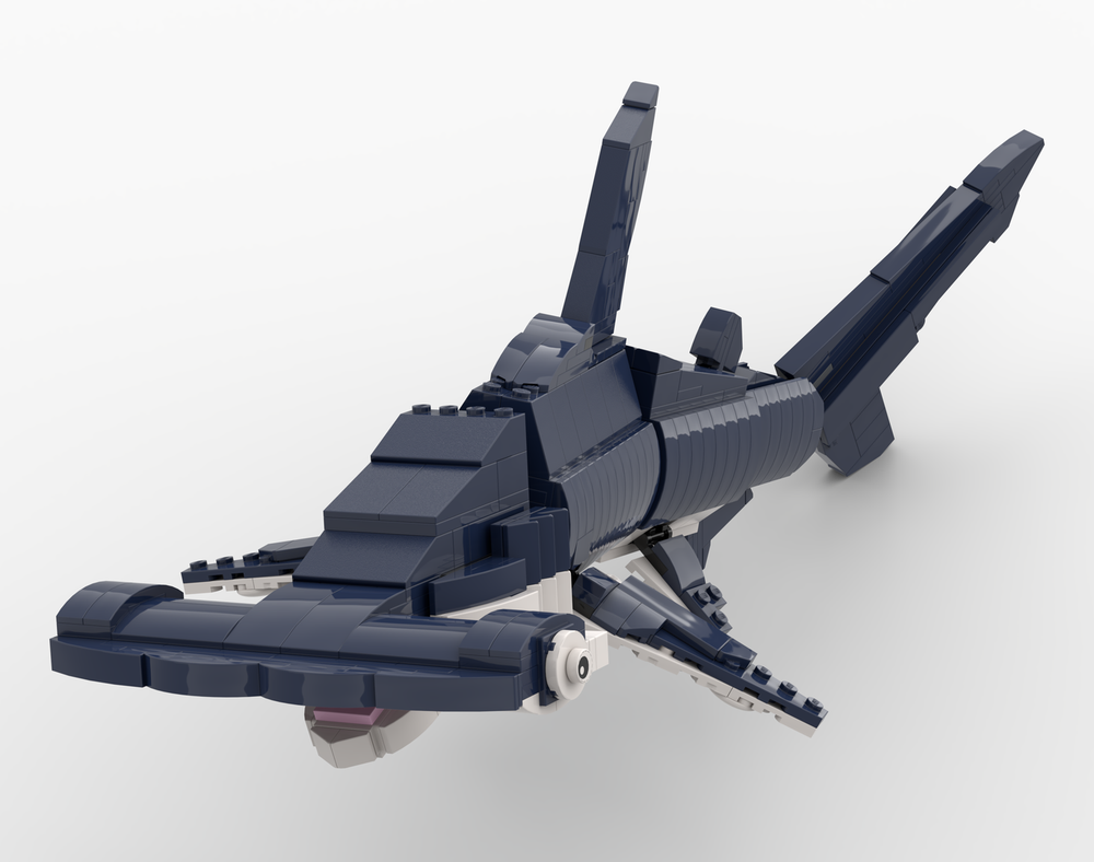 LEGO MOC-243757 Realistic Hammerhead Shark by makizo | Rebrickable ...