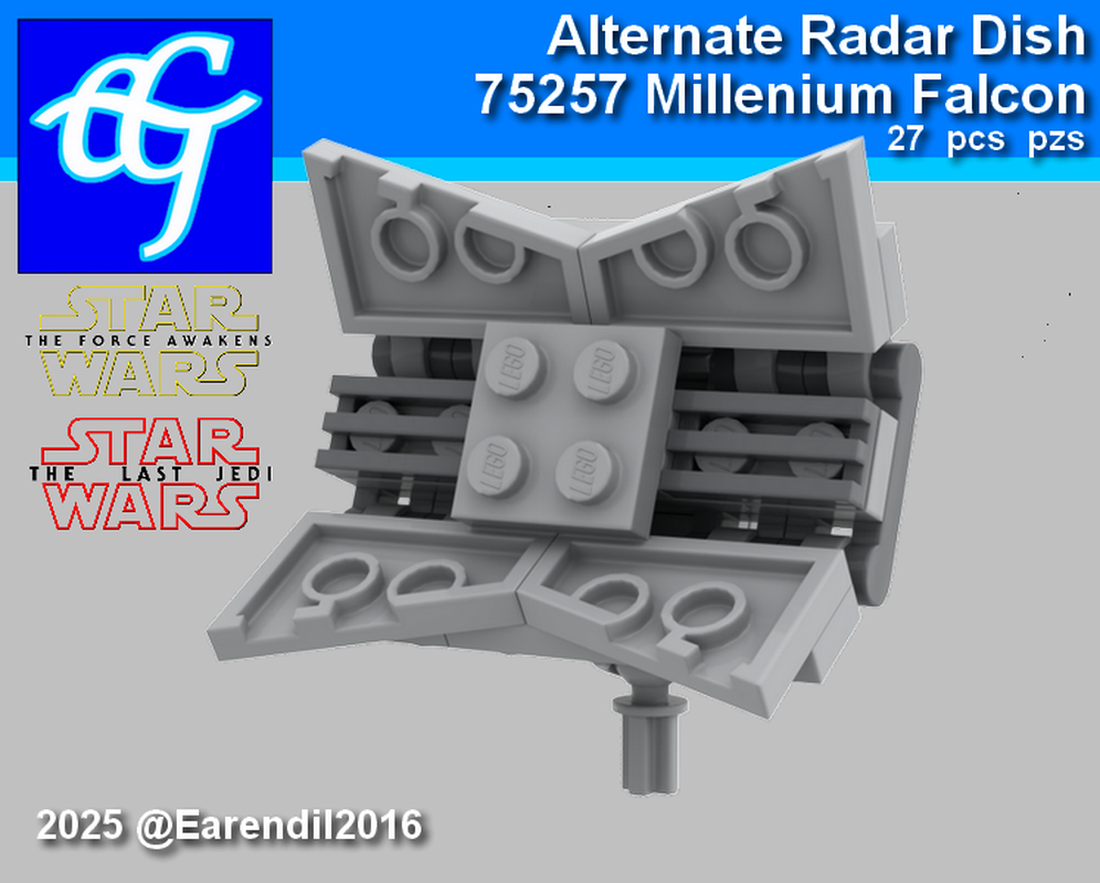 LEGO MOC-243788 Alternate Radar Dish by Earendil2016 | Rebrickable ...
