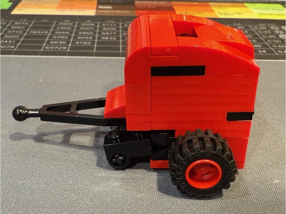 LEGO MOC Mini hay baler for a farm, minifig scale for a small tractor ...