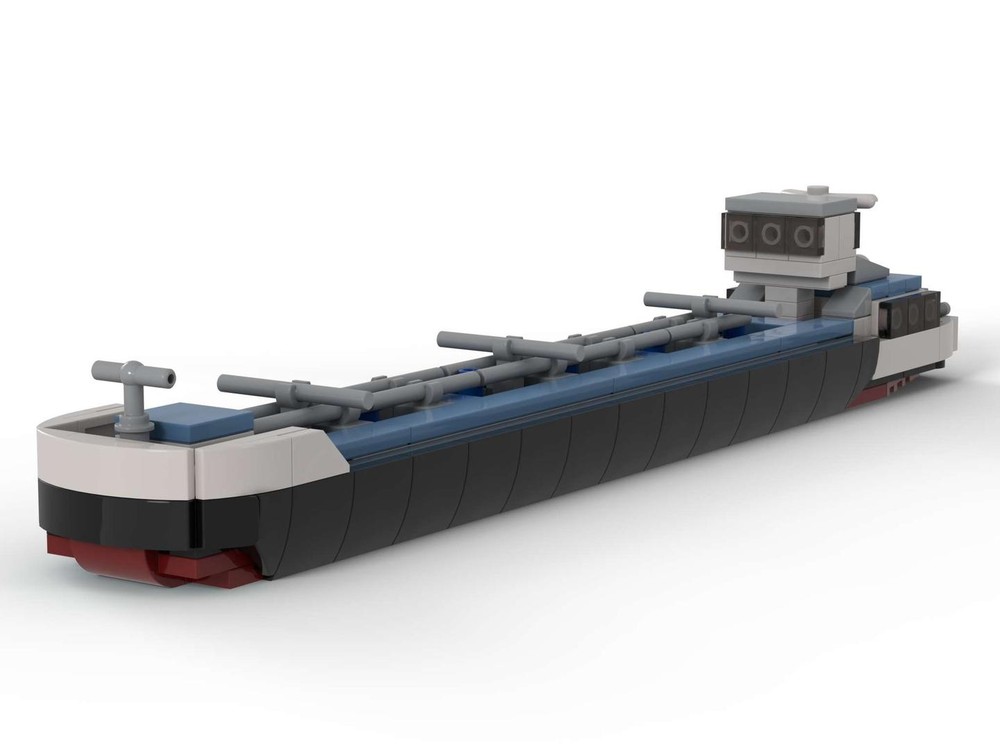 LEGO MOC Inland barge / Tanker by gunnedb | Rebrickable - Build with LEGO