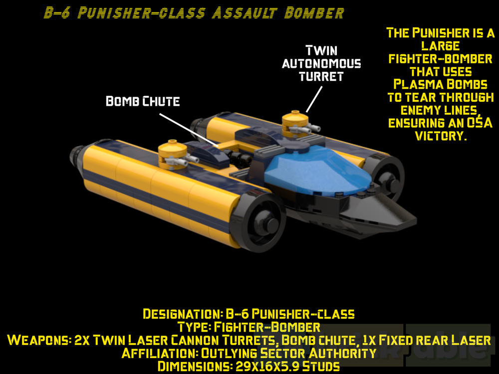 LEGO MOC B-6 Punisher-class Assault Bomber by MOCStar | Rebrickable ...