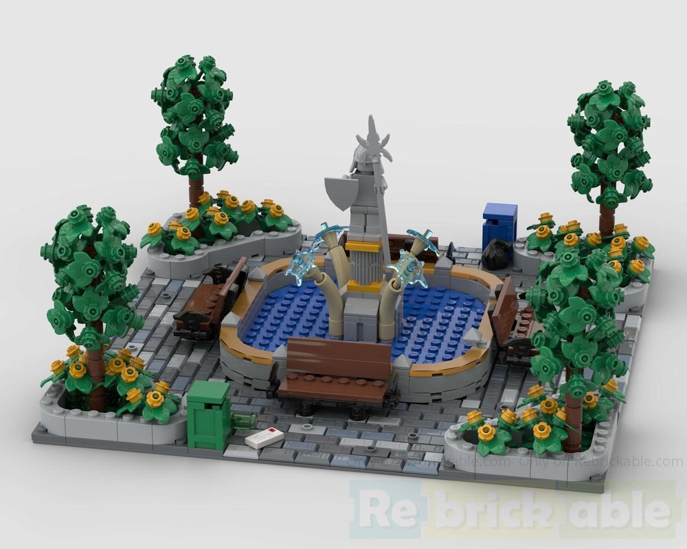 LEGO MOC-243831 Modular City Park by brickmanspark | Rebrickable ...