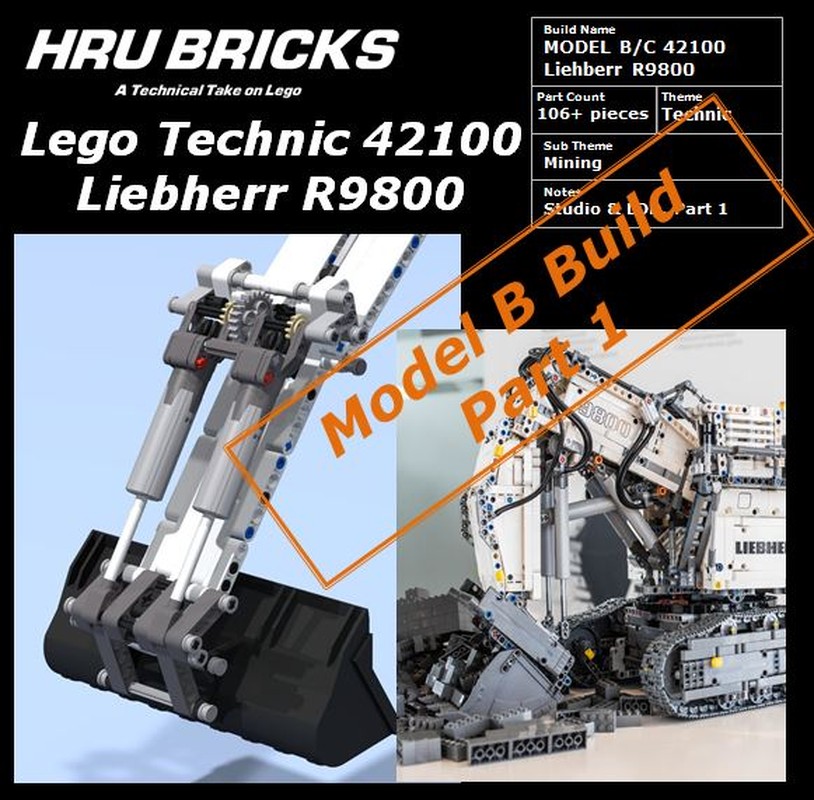 LEGO MOC Lego Technic 42100 Liehberr R9800 Model B/C Part 1 by HRU ...