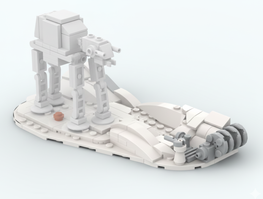LEGO MOC-243953 Hoth diorama base by MandoBrix | Rebrickable - Build ...
