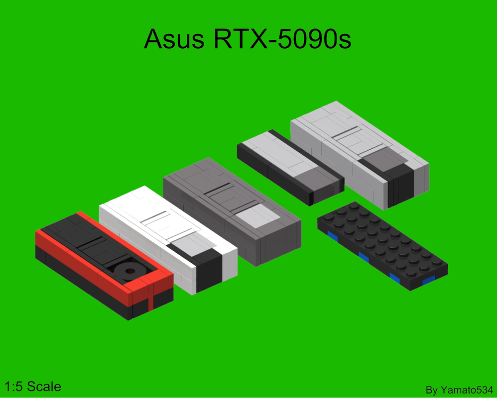 LEGO MOC-243962 1:5 Scale Asus GeForce RTX-5090s by yamato534 ...
