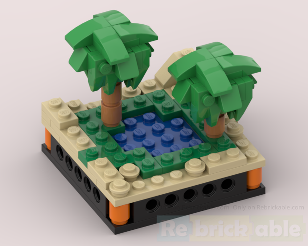 LEGO MOC-243984 Mini Biome (Oasis) by BarracudaBrick | Rebrickable ...
