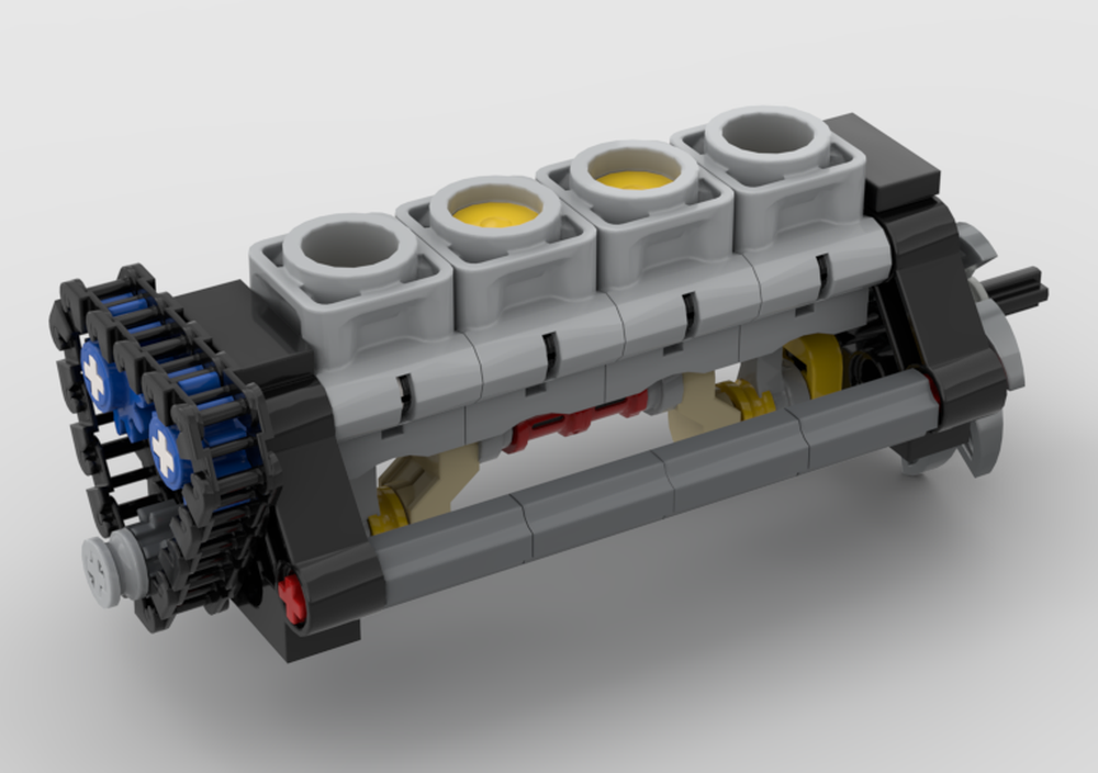 LEGO MOC-244002 Inline 4 Cylinder Engine by Destruct0r_13 | Rebrickable ...