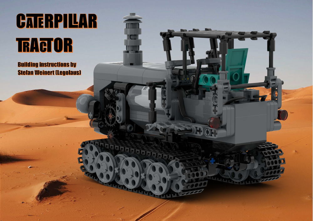 LEGO MOC-244038 Caterpillar Tractor (grey Version) by legolaus ...