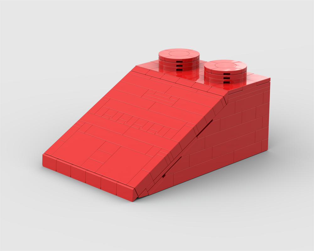 LEGO MOC Upscaled 3x2 33° slope by Briquoleur | Rebrickable - Build ...