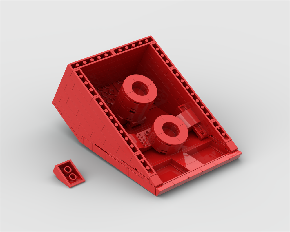 LEGO MOC-244065 Upscaled 3x2 33° slope by Briquoleur | Rebrickable ...