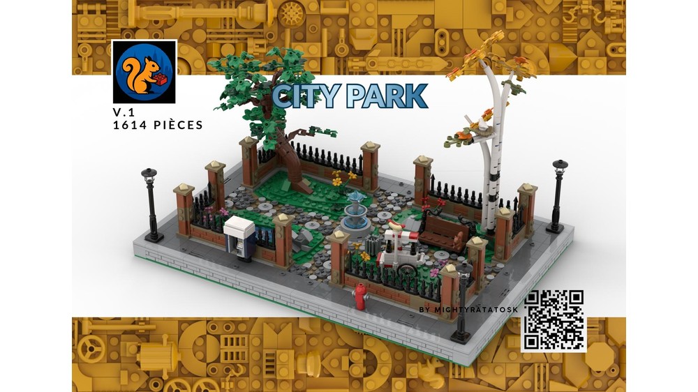 LEGO MOC-244120 Modular - City Park v.1 by MightyRatatosk | Rebrickable ...