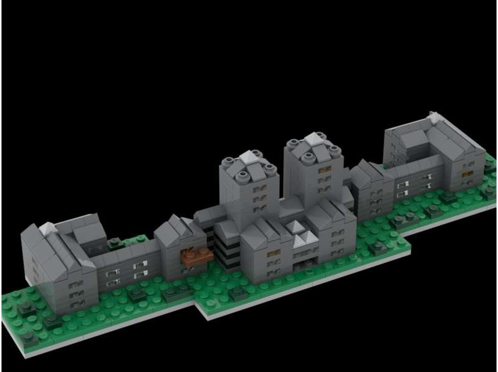 LEGO MOC-244147 Mount Massive Asylum - Micro Building (Outlast) by ...