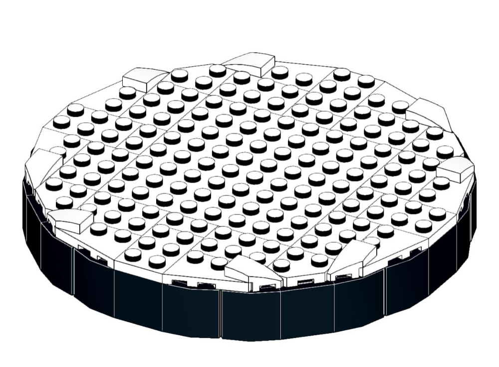 LEGO MOC-244157 Round display 16x16 by Mar4841 | Rebrickable - Build ...