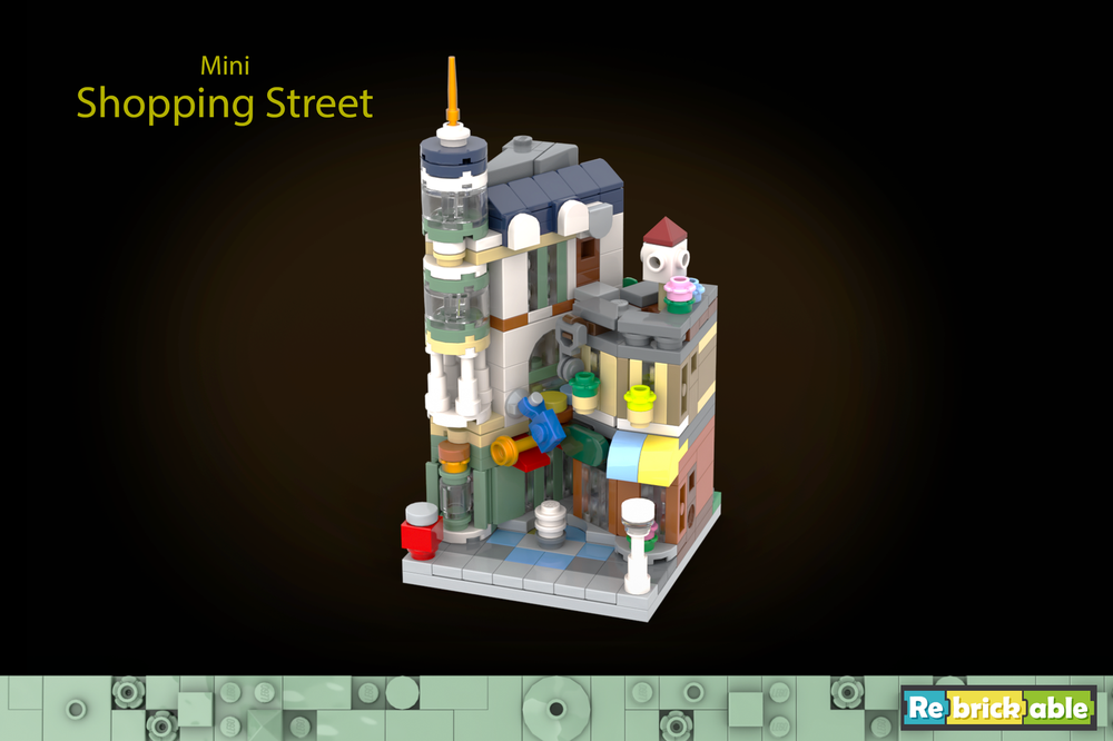 LEGO MOC-244167 Mini Modular Shopping Street by christromans ...