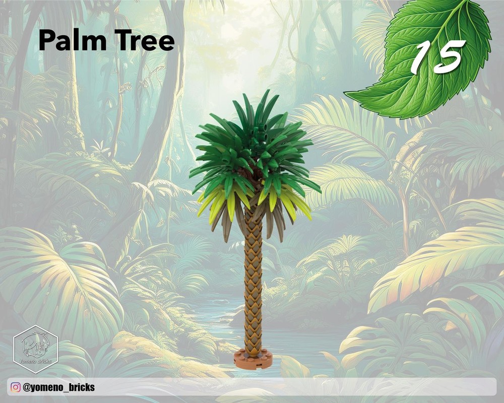 LEGO MOC-244169 Palm tree by YomenoBricks | Rebrickable - Build with LEGO