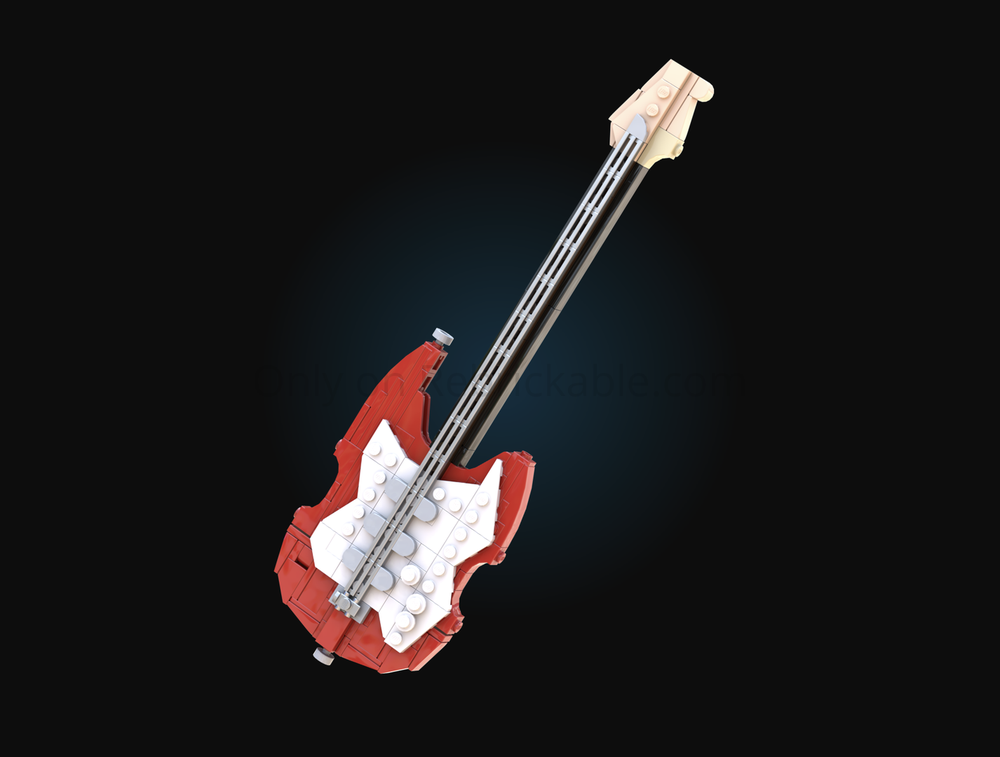 LEGO MOC Guitar - red edition by raguidel | Rebrickable - Build with LEGO