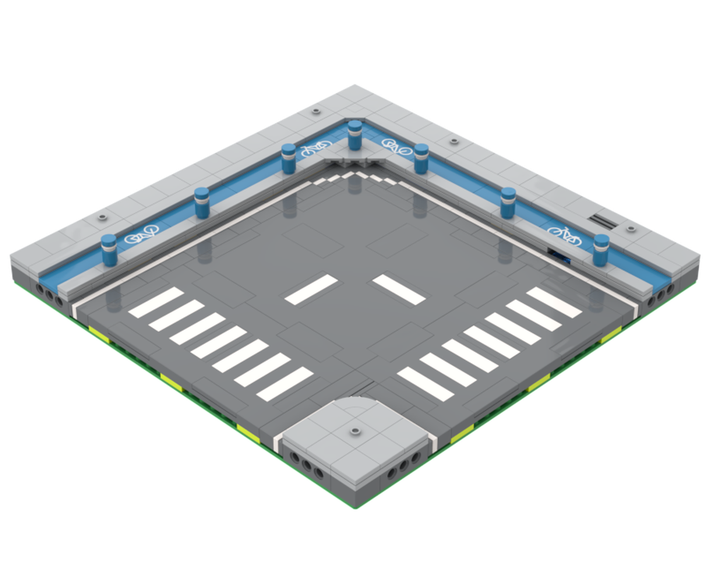 LEGO MOC MILS Road Bike Lane - Curve by Brickland Hills | Rebrickable ...