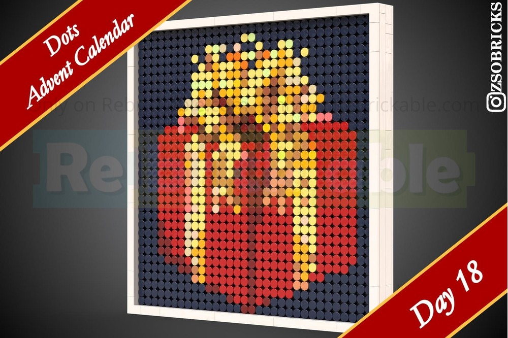 LEGO MOC Day 18 - Present - Dots Advent Calendar by zsobricks by ...