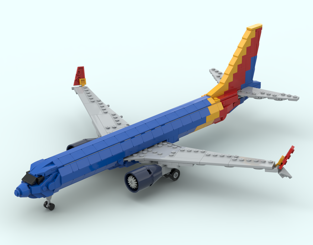 LEGO MOC-244351 Boeing 737 MAX 8 - Southwest Livery by boudjeml ...