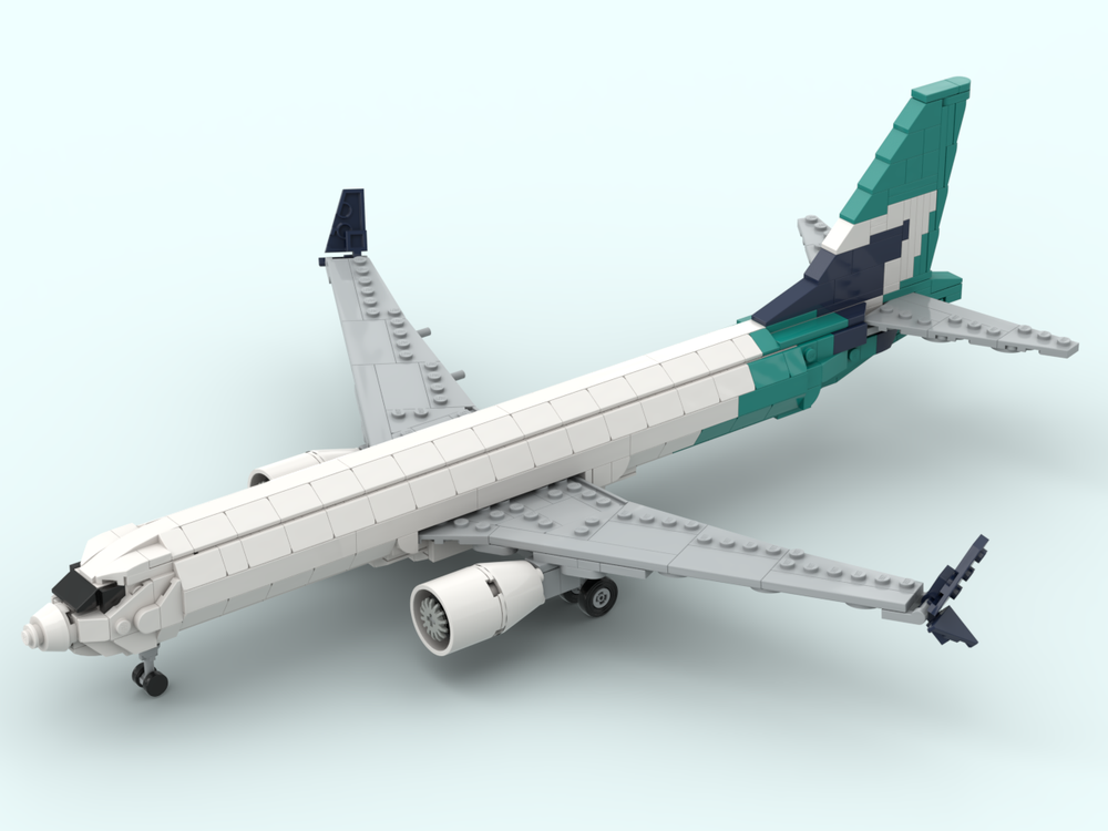 LEGO MOC-244355 Boeing 737 MAX 8 - Westjet Livery by boudjeml ...