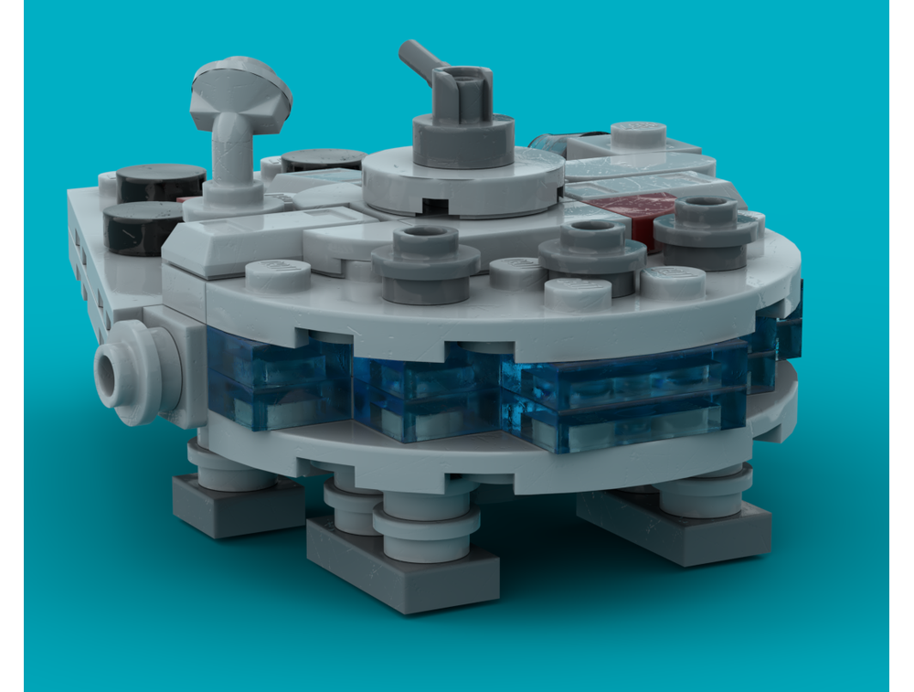 LEGO MOC Micro Milenium Falcon (1:450~) by Wolfjockey9 | Rebrickable ...