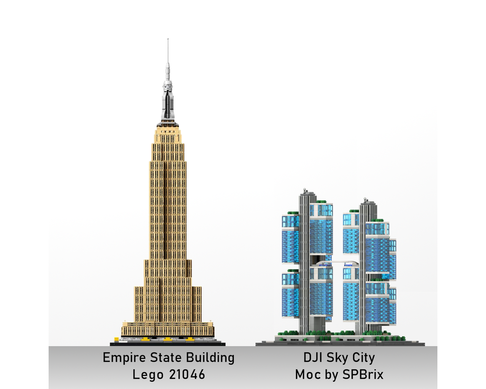 LEGO MOC-244414 DJI Sky City 1:800 Scale by SPBrix | Rebrickable ...